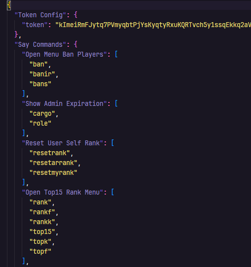 Plugin CS 1.6 - Json Settings API (load/save data to JSON files) - AMX Panel